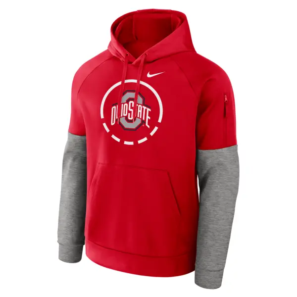 Nike Ohio State Primetime Therma-fit College Pullover Hoodie