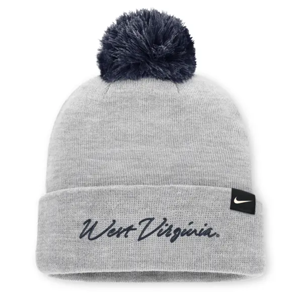 Nike West Virginia Peak College Cuffed Beanie - Grey