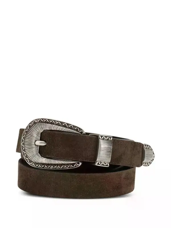 Brunello Cucinelli Suede Prong-buckle Belt