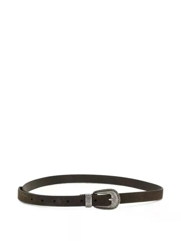 Brunello Cucinelli Suede Prong-buckle Belt