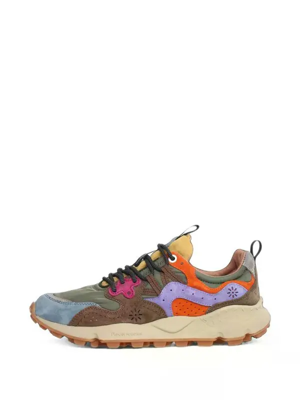 FLOWER MOUNTAIN Suede-panelled Sneakers