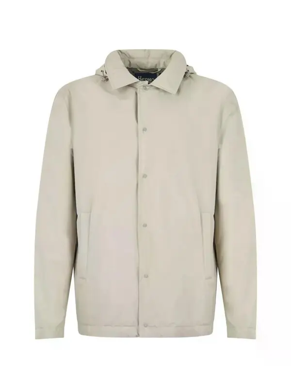 Herno Hooded Button-up Jacket