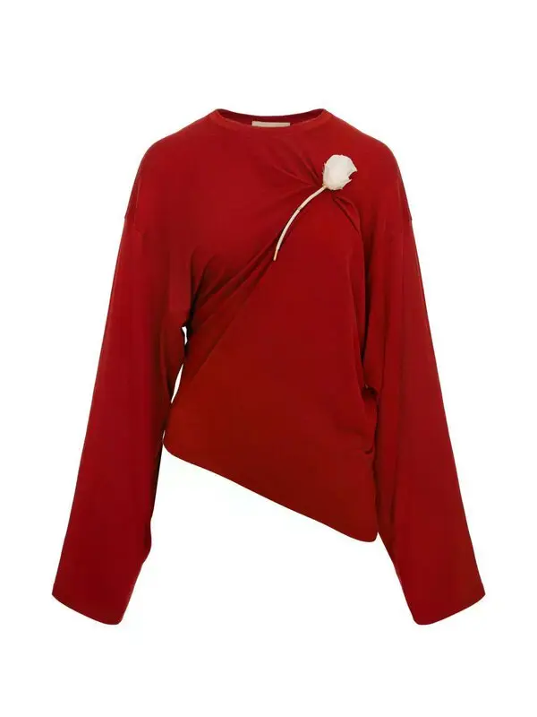 SEEN USERS Suspended Rose Asymmetric Top