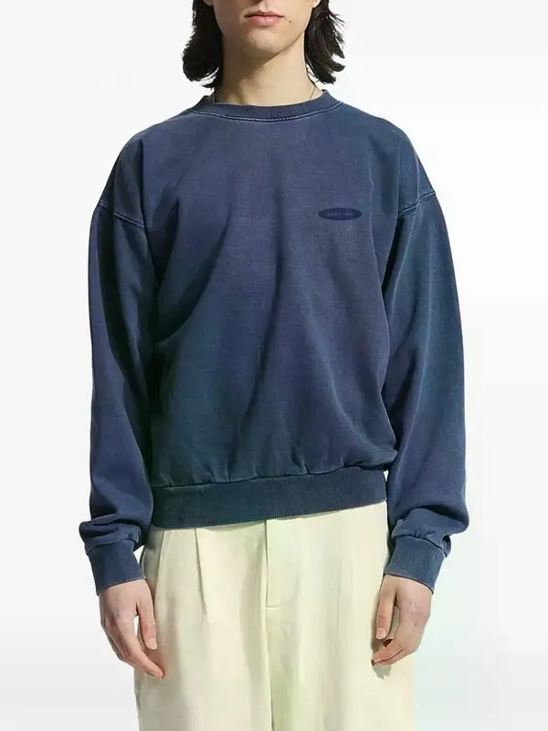 BRAM’S FRUIT Distressed Slogan-print Sweater