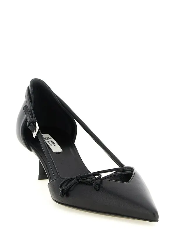 Prada Open Pumps - Black
