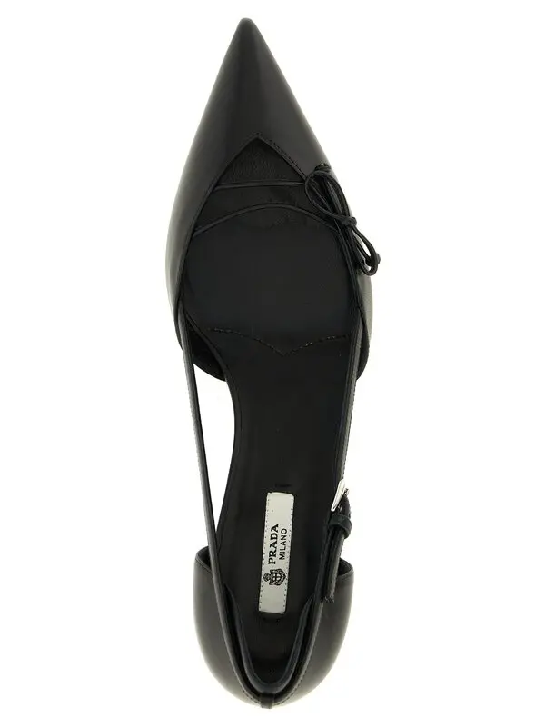 Prada Open Pumps - Black