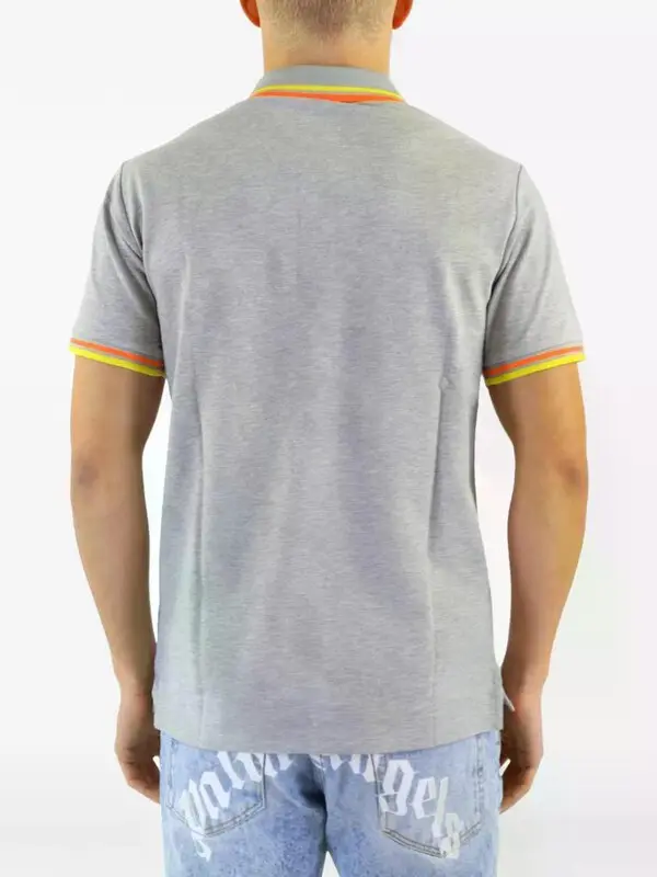 Peuterey Logo-patch Striped-trim Polo Shirt