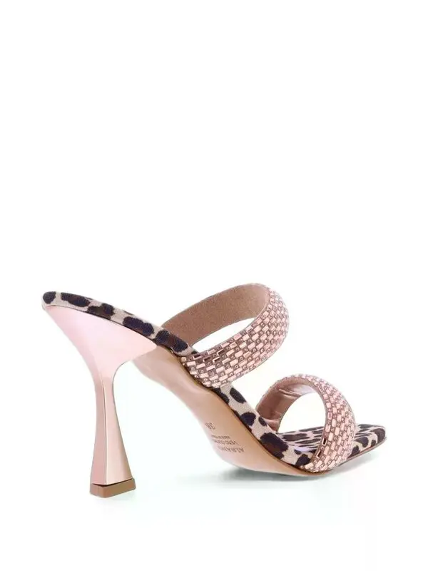 ALBANO Rhinestone Leopard-print Sandals