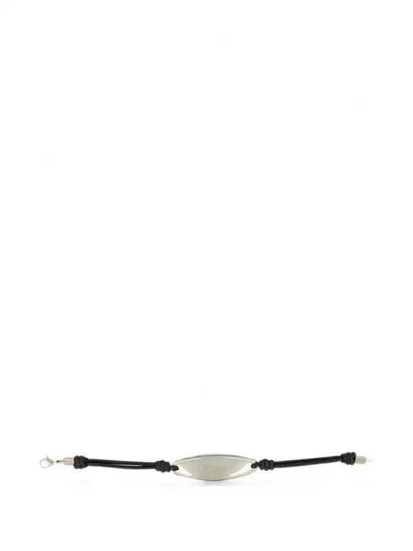 Saint Laurent Logo-engraved Leather Bracelet