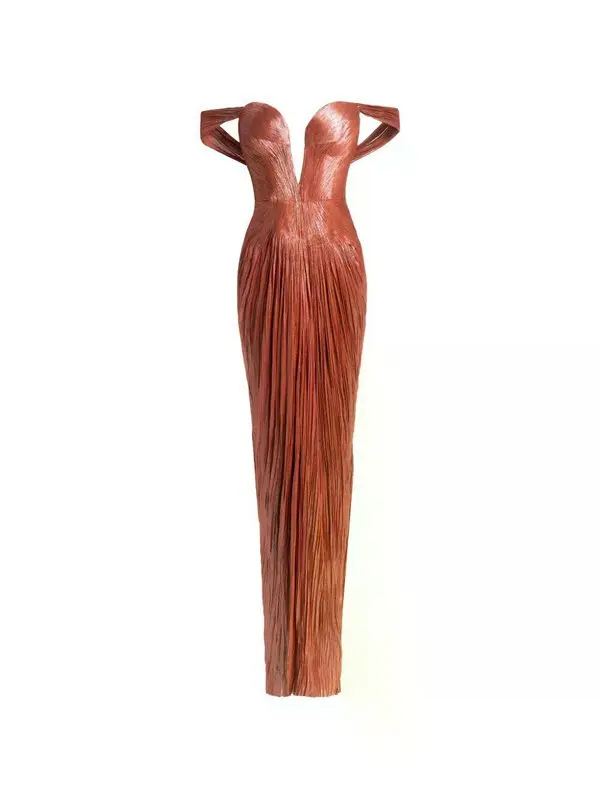 MARIA LUCIA HOHAN Martina Off-shoulder Maxi Dress