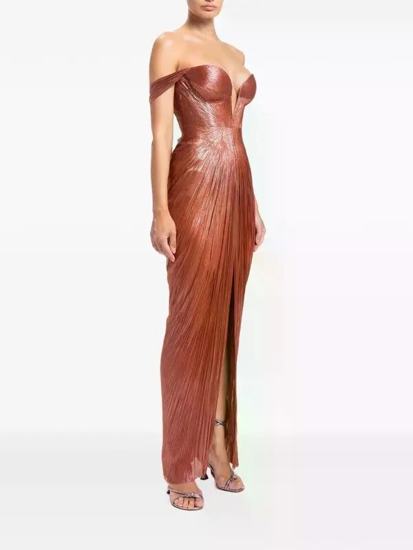 MARIA LUCIA HOHAN Martina Off-shoulder Maxi Dress