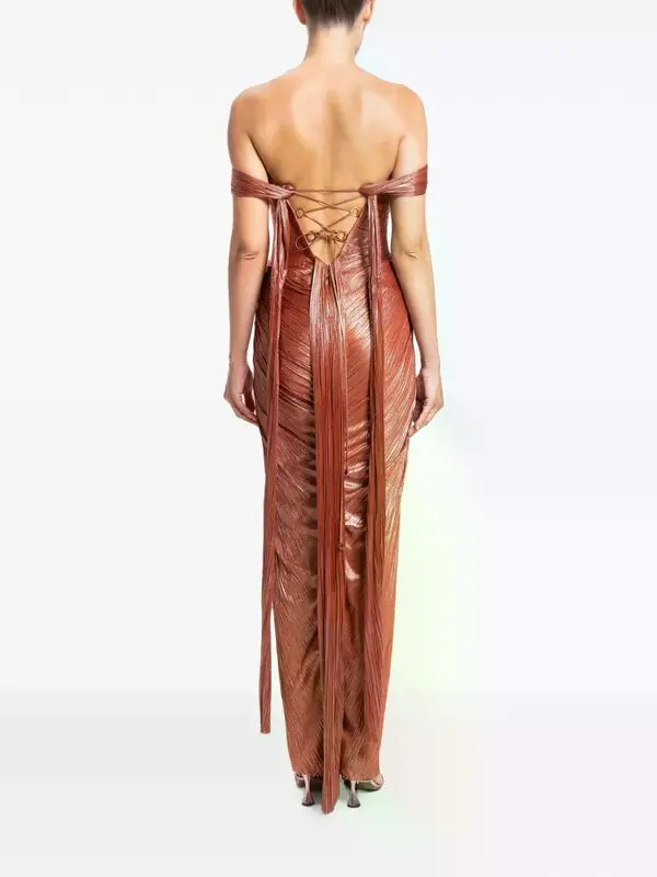 MARIA LUCIA HOHAN Martina Off-shoulder Maxi Dress