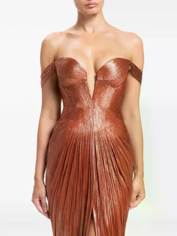 MARIA LUCIA HOHAN Martina Off-shoulder Maxi Dress