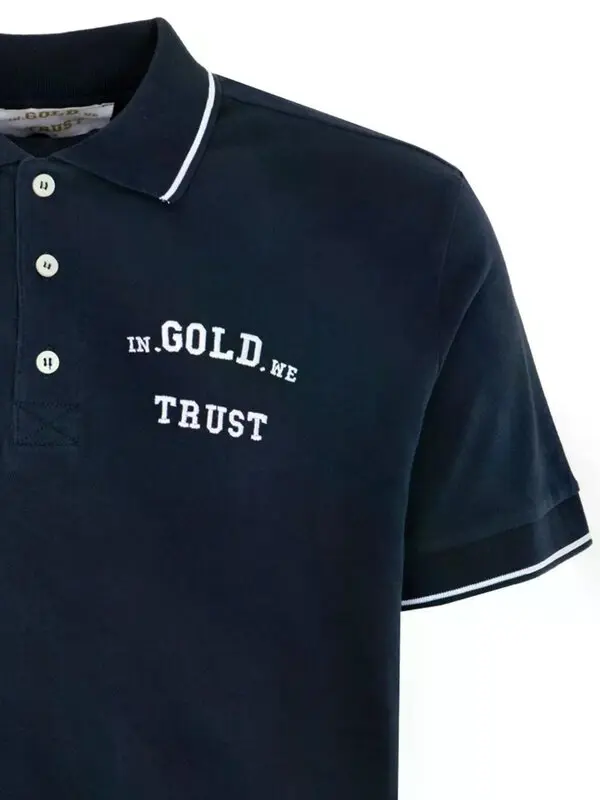 IN GOLD WE TRUST PARIS Boris Logo-embroidered Polo Shirt