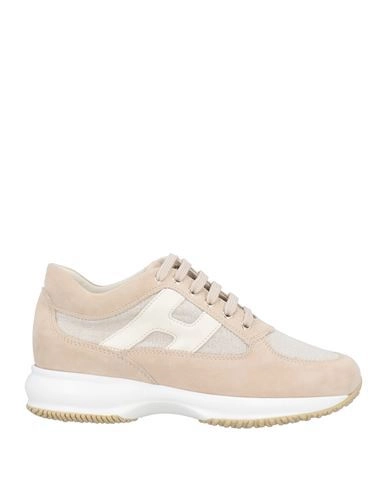 Hogan Sneakers Size Leather, Textile Fibers - Beige