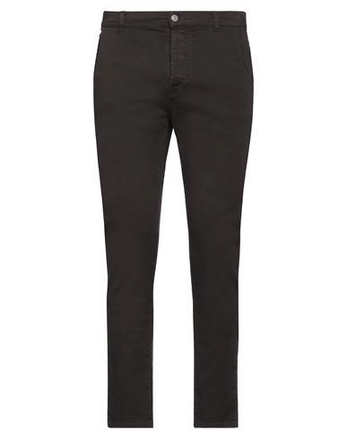 DANIELE ALESSANDRINI Pants Dark Size Cotton, Elastane