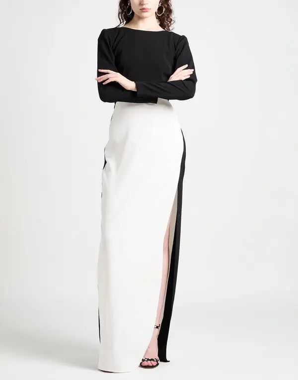 Elisabetta Franchi Maxi Dress Size Polyester, Elastane