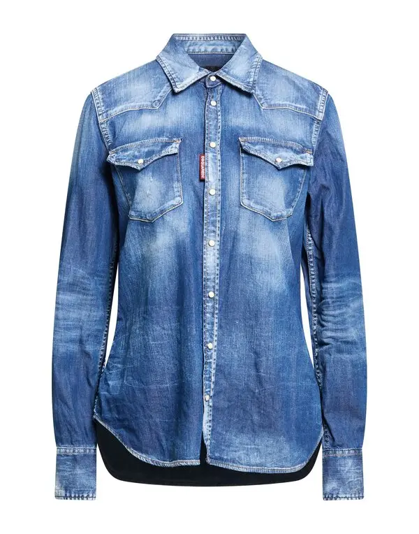 Dsquared2 Denim Shirt Size Cotton, Elastane