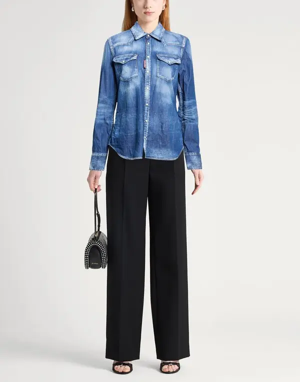 Dsquared2 Denim Shirt Size Cotton, Elastane