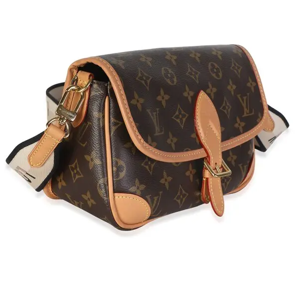 LOUIS VUITTON Black Monogram Canvas Diane Pm