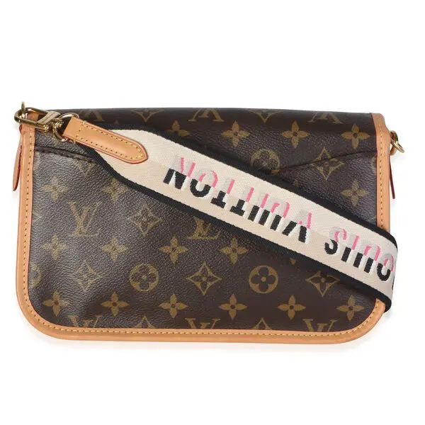 LOUIS VUITTON Black Monogram Canvas Diane Pm