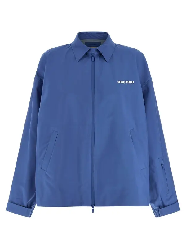 Miu Miu Tech Canvas Windbreaker