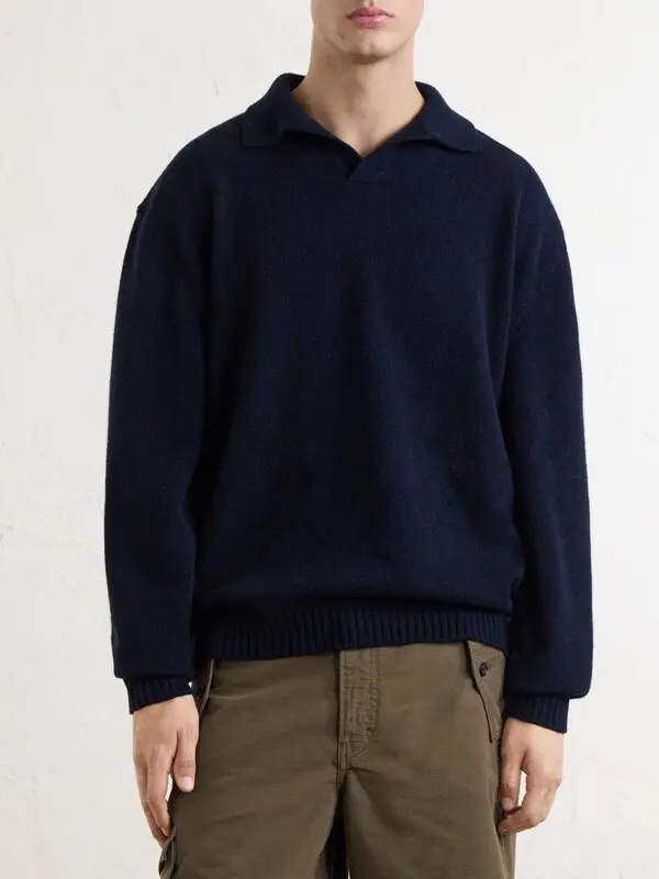 Sease Cashmere Wool-blend Polo Sweater