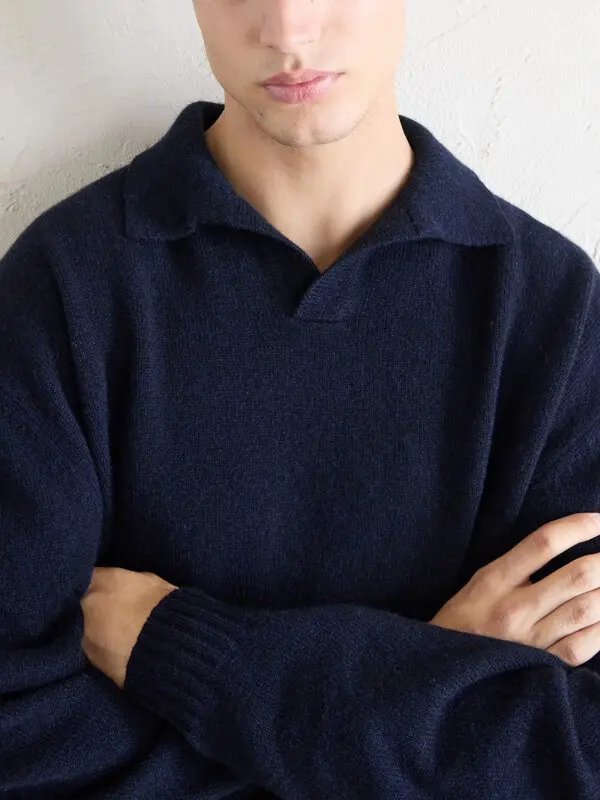 Sease Cashmere Wool-blend Polo Sweater