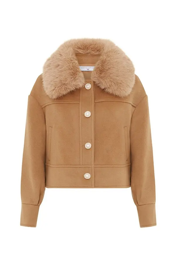HORTONS ENGLAND Neutrals The Hartford Jacket Tan - Brown