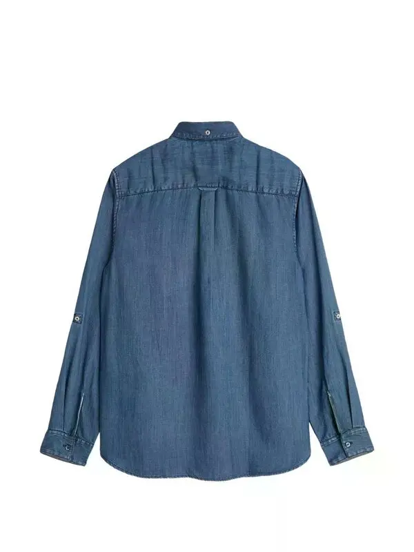 Scotch & Soda Washed-effect Chest-pocket Shirt