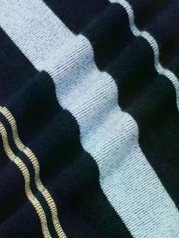 Drole De Monsieur Striped Zip-up Sweater
