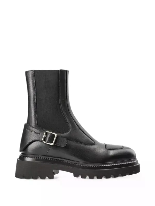 COPENHAGEN  Buckle-detail Leather Ankle Boots