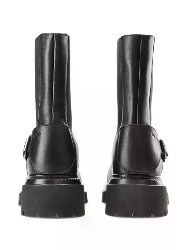 COPENHAGEN  Buckle-detail Leather Ankle Boots