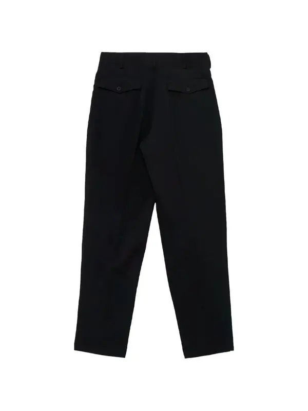 Yohji Yamamoto Pleated-front Straight-leg Trousers