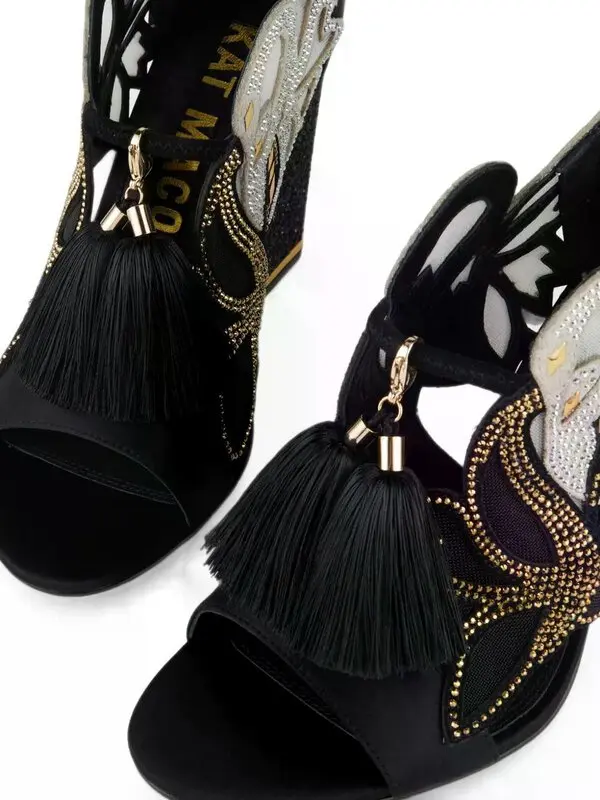 KAT MACONIE Aya Anch Crystal-embellished Sandals