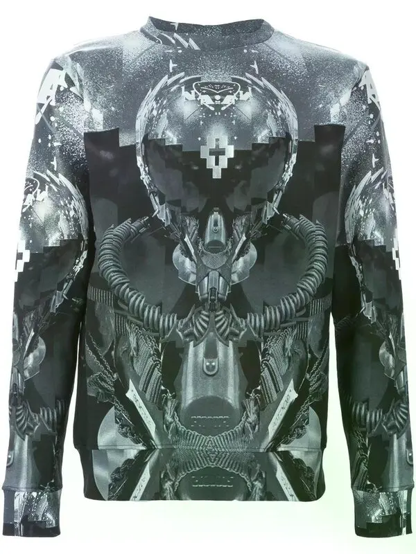 COUNTY OF MILAN Digital Print Sweatshirt - Black