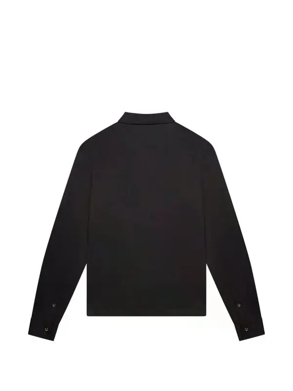 VALENZA Zip-collar Long-sleeve Polo Shirt