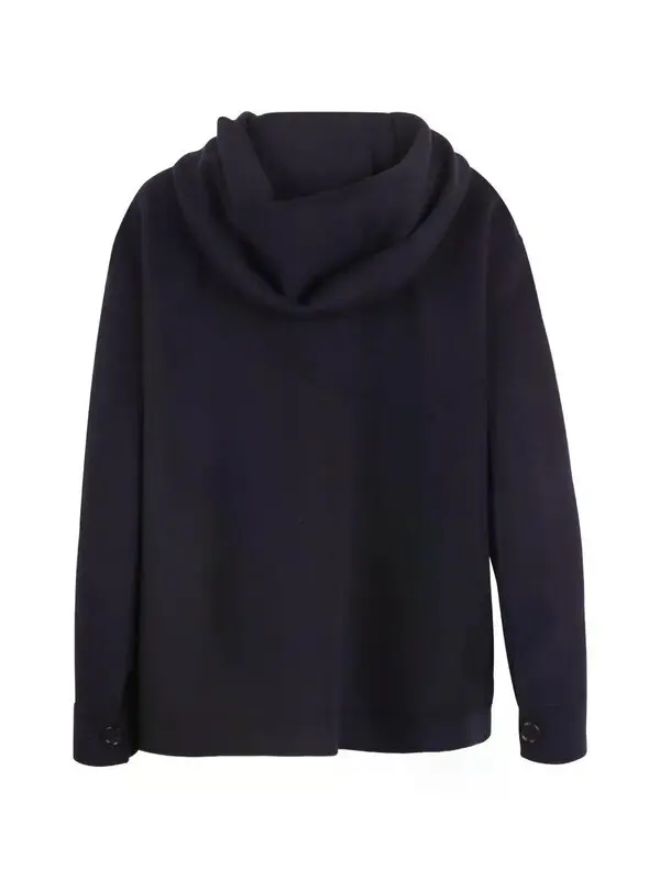 Max Mara Hooded Button-up Coat