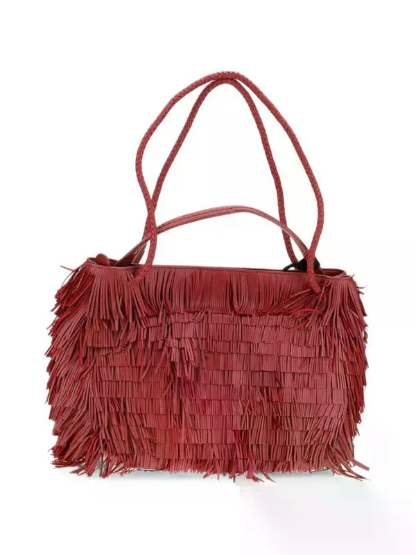 VISONA` Diletta Fringed-leather Shoulder Bag