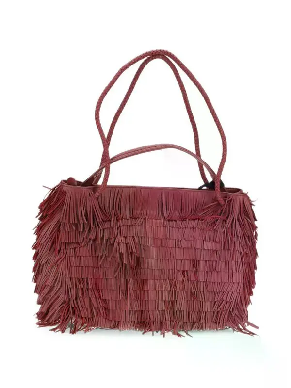 VISONA` Diletta Fringed-leather Shoulder Bag