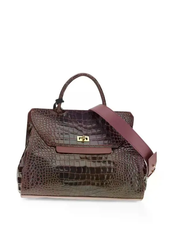 VISONA` Ornella Crocodile-effect Tote Bag