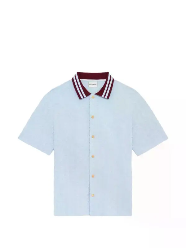 Drole De Monsieur Monogram-print Short-sleeve Shirt