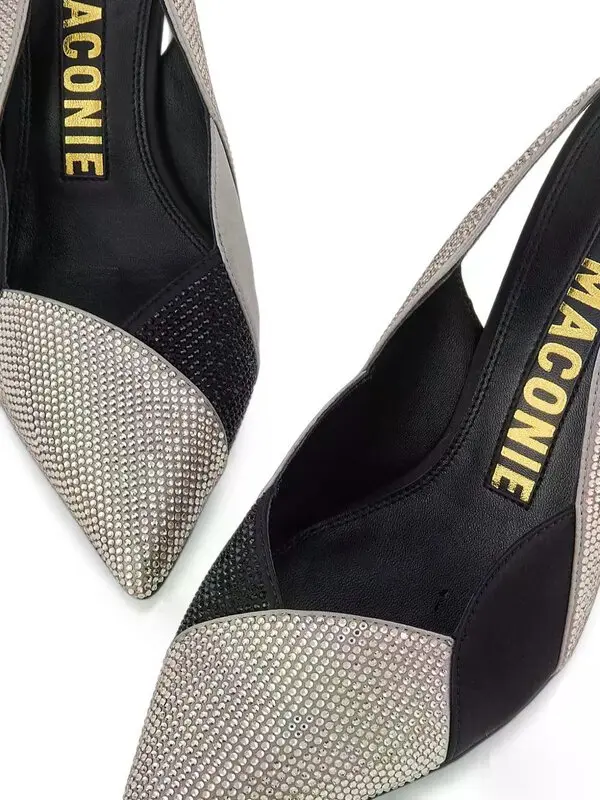 KAT MACONIE Crystal-embellished Slingback Pumps
