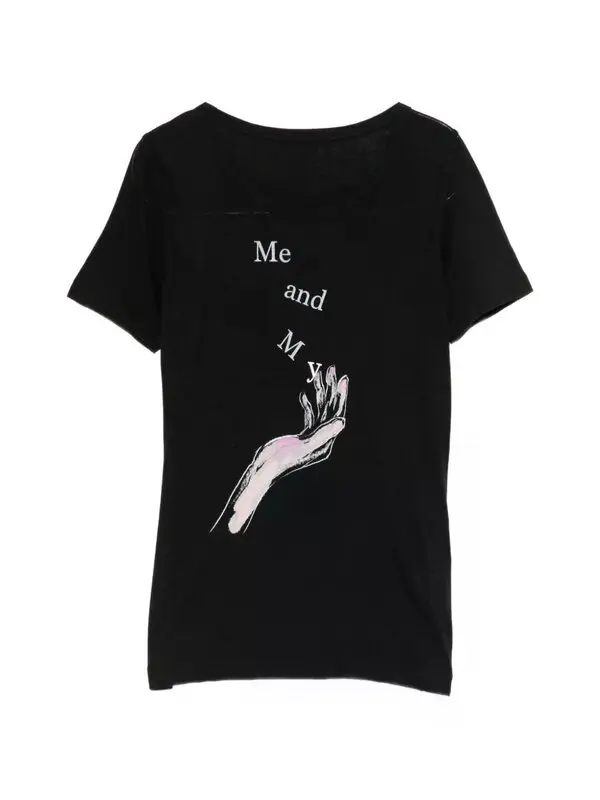 Yohji Yamamoto Graphic-print T-shirt - Black
