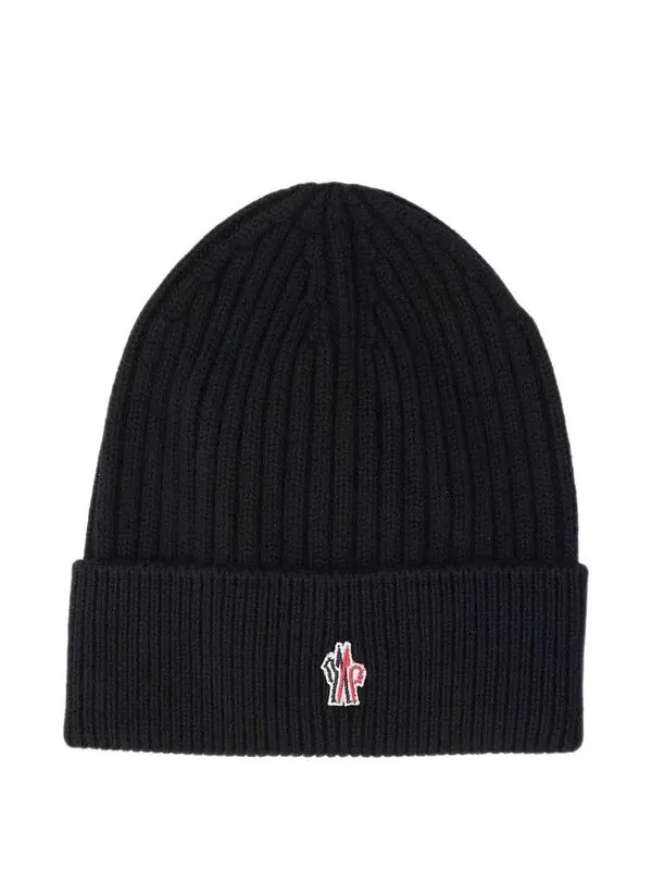 Moncler Ribbed-knit Beanie Hat