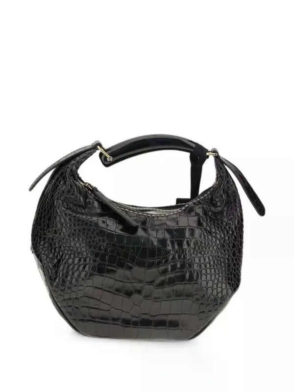 VISONA` Bengala Croc-effect Leather Shoulder Bag