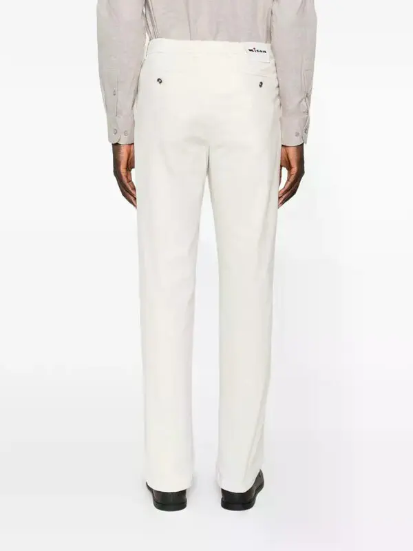 Kiton Pleated Straight-leg Trousers