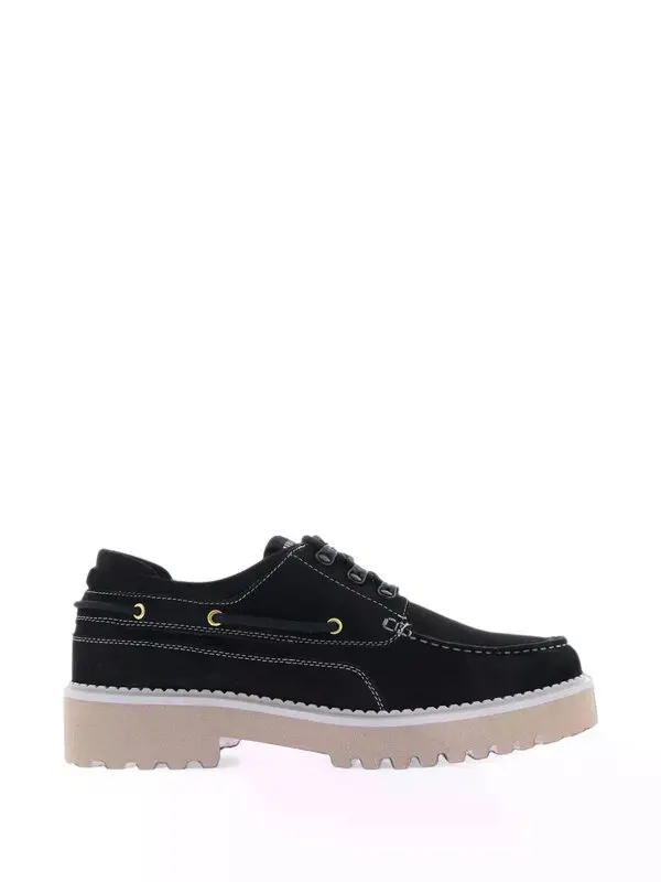 NUBIKK Logan Yacht Lace-up Boat Shoes - Black