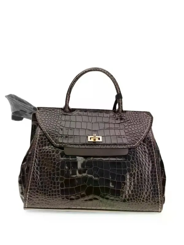 VISONA` Ornella Croc-effect Tote Bag