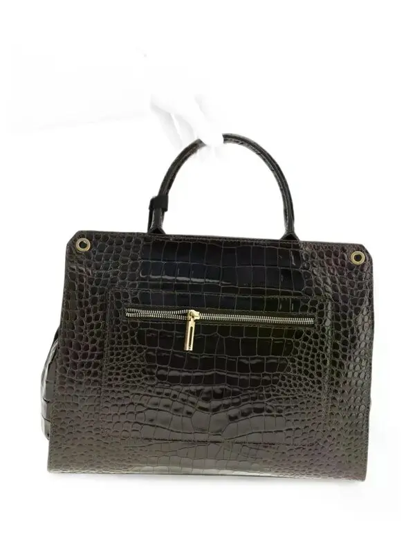VISONA` Ornella Croc-effect Tote Bag